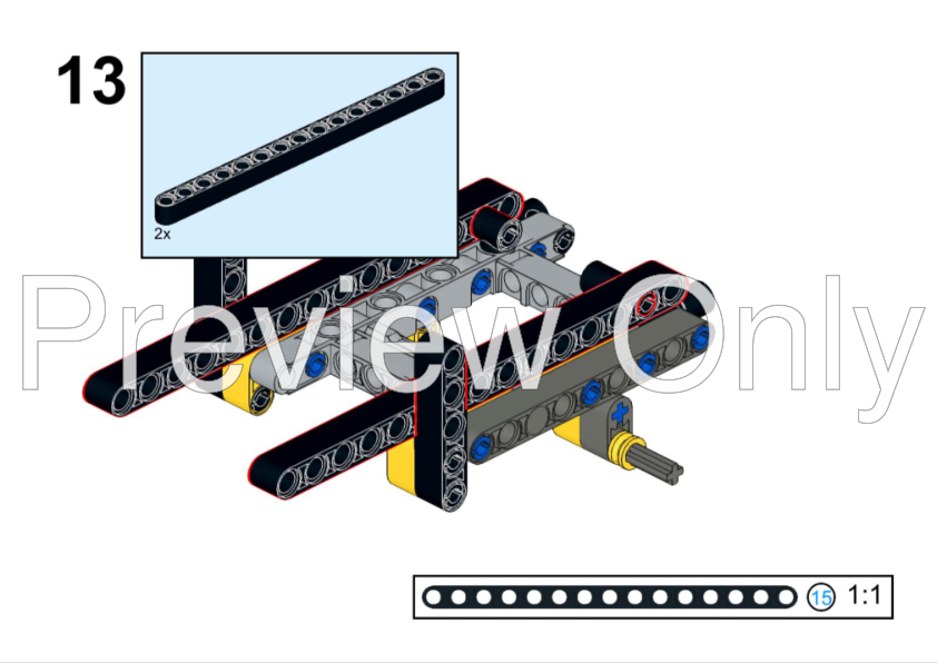 Lego Moc 42108 Zero Turn Mower By Reinard Rebrickable Build With Lego