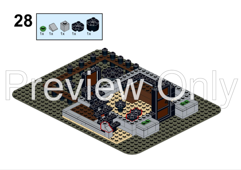 LEGO MOC Lego Modular Bistro by BricksByKnox | Rebrickable - Build with ...