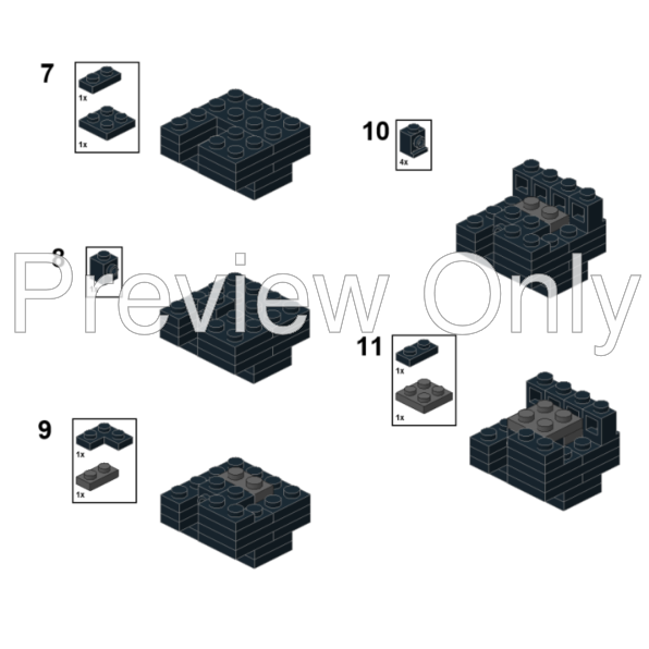 LEGO MOC Enforcer Brickheadz by Igor X | Rebrickable - Build with LEGO