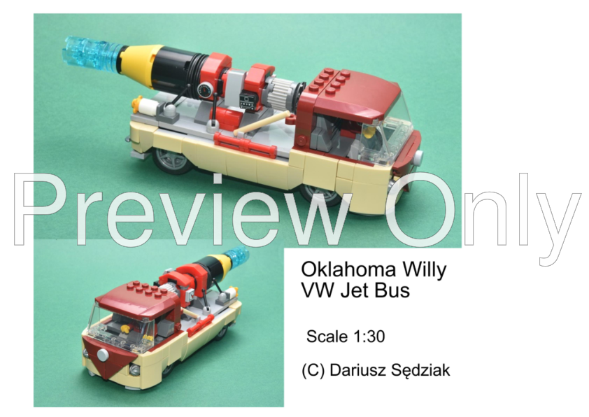LEGO MOC Oklahoma Willy VW Jet Bus by darsedz | Rebrickable - Build ...