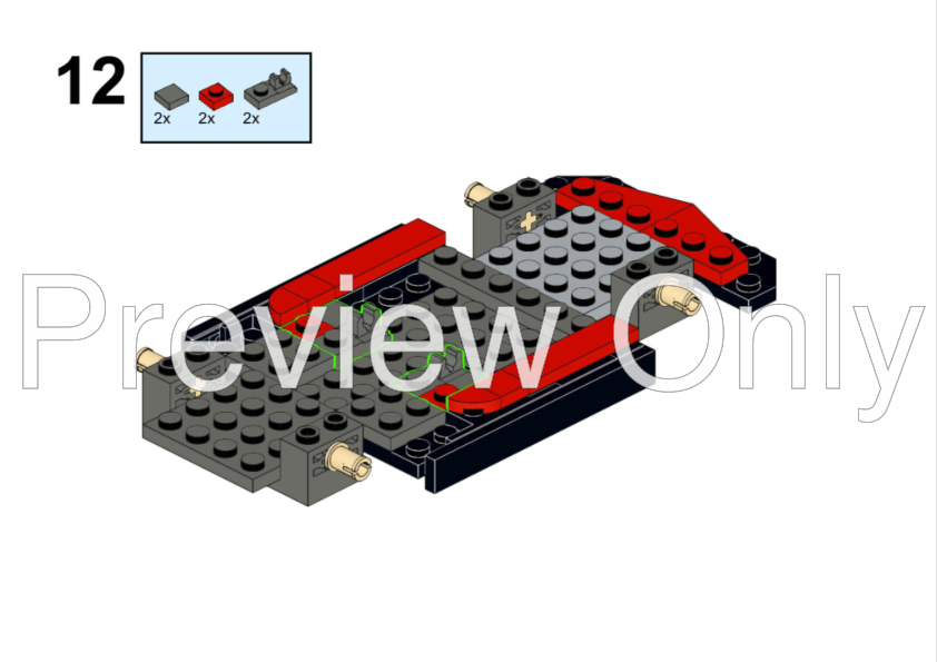 Lego Moc Corvette C8 Z06 By Xayadude Rebrickable Build With Lego