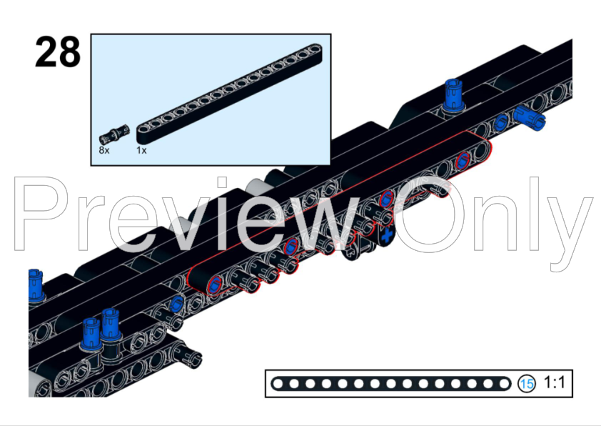 LEGO MOC Sliding Skeletal Trailer by Trucknut | Rebrickable - Build ...