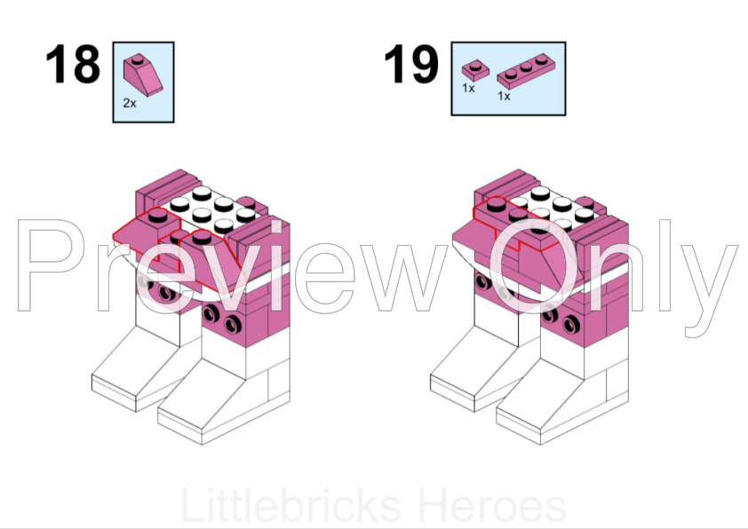 LEGO MOC Pink-Power-Ranger Lego Figure by LittlebricksHeroes ...