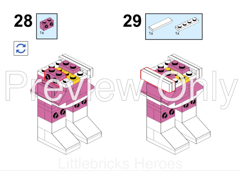 LEGO MOC Pink-Power-Ranger Lego Figure by LittlebricksHeroes ...