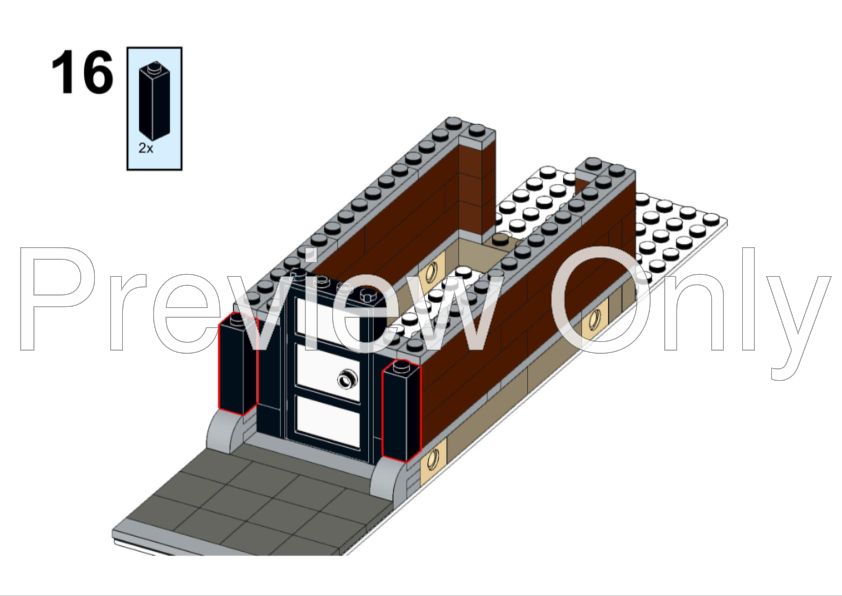 Lego Moc Modular Between Assembly Square By Fooufii Rebrickable