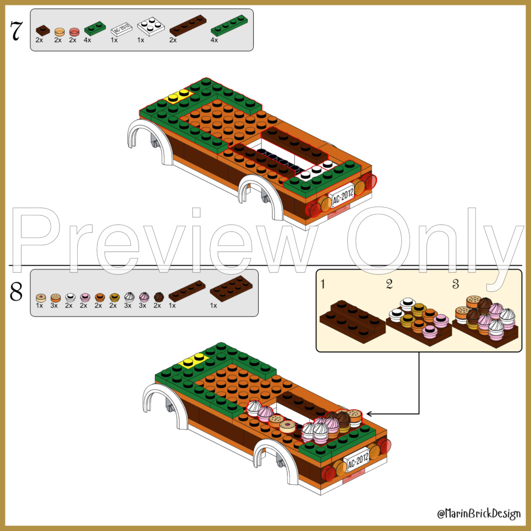 LEGO MOC Lego Christmas Gingerbread Man Cupcake Truck - Lego Winter ...