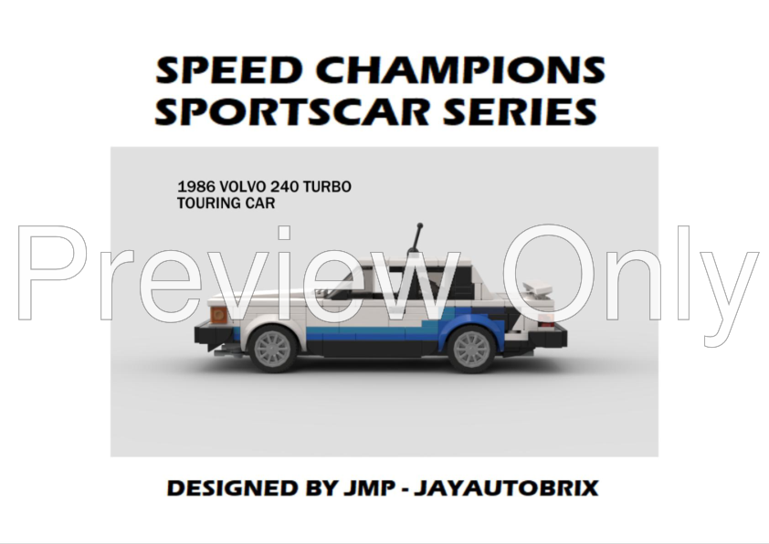 LEGO MOC Volvo 240 Turbo (Group A) by JMPmodels | Rebrickable - Build ...