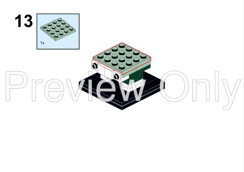 LEGO MOC Endor rex Brickheadz by Rays_bricks | Rebrickable - Build with ...