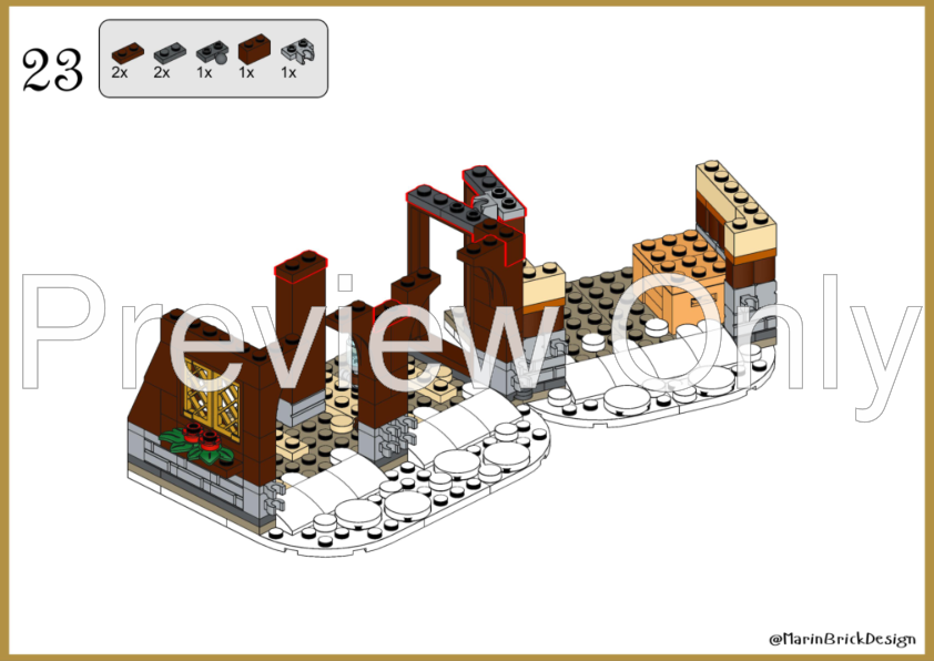 LEGO MOC Lego Christmas Reindeer Stable MOC - Lego Winter Village MOC ...