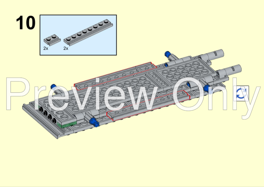 LEGO MOC 10497 Alt Build - OUTATIME - 1 by Camobricktape | Rebrickable ...
