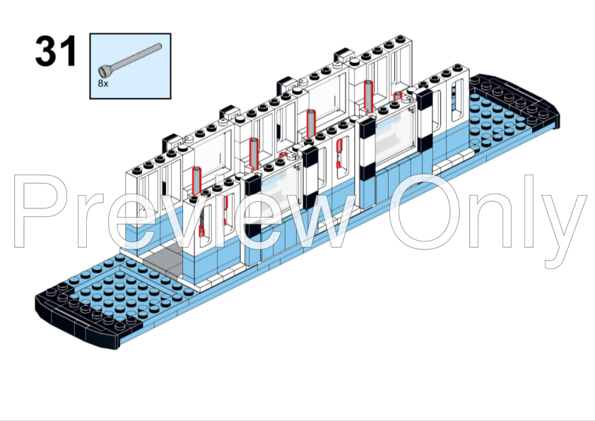 Lego Moc Lego Custom R33 Worlds Fair Bluebird Subway Train Moc By Jays