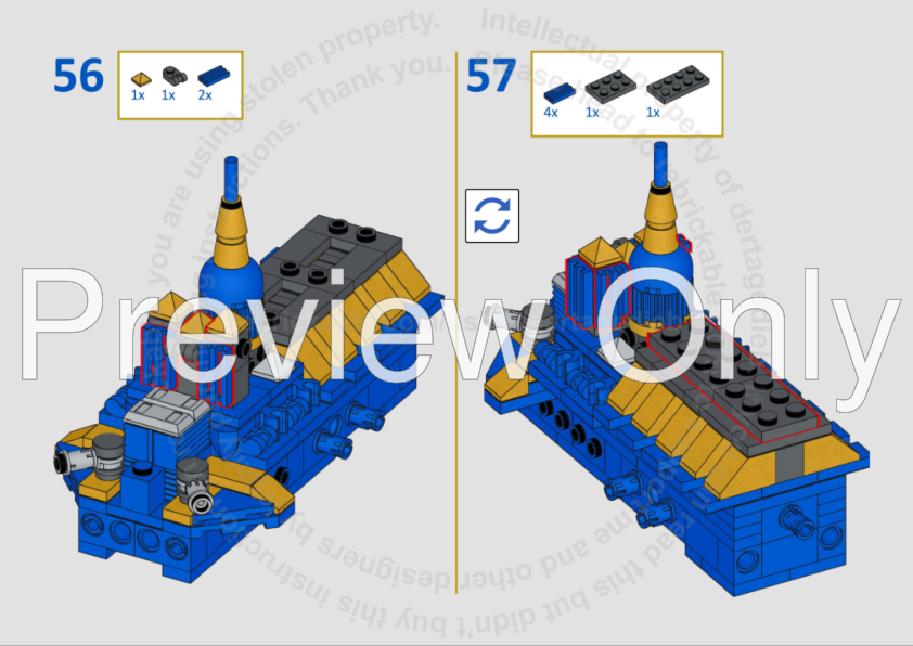 LEGO MOC Warhammer 40k Battle Barge by dertagedieb | Rebrickable ...