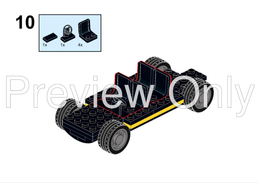 LEGO MOC ADAC VW Touareg by ole.828 | Rebrickable - Build with LEGO