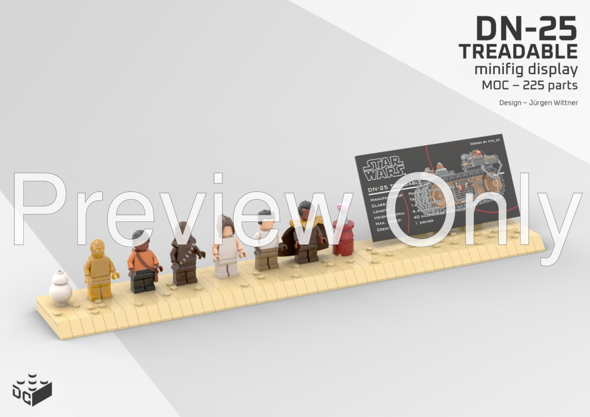 LEGO MOC DN-25 Treadable MOC by five_dc | Rebrickable - Build with LEGO