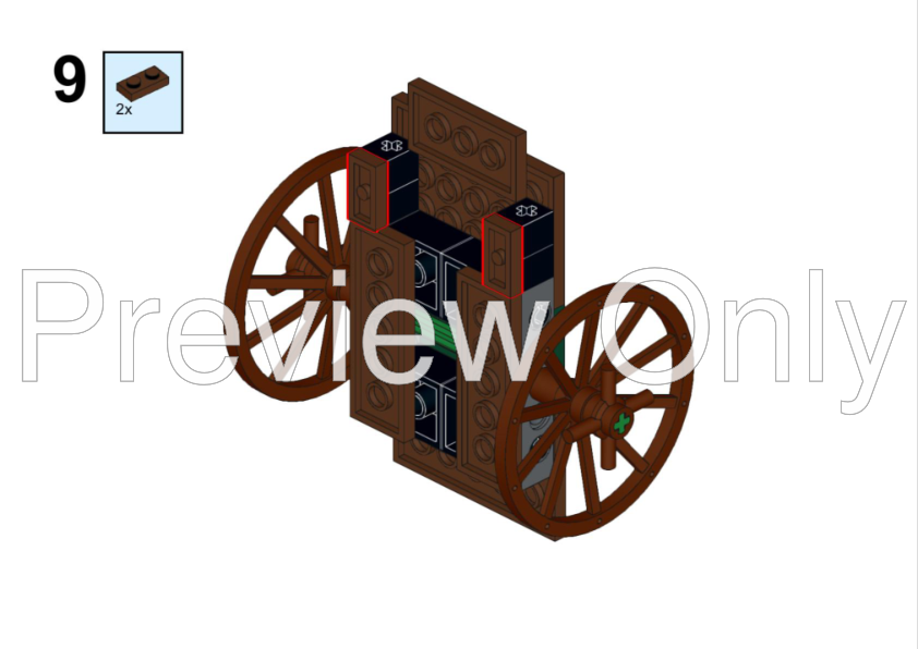 LEGO MOC Harfoot's wagon by BelzeeBub | Rebrickable - Build with LEGO