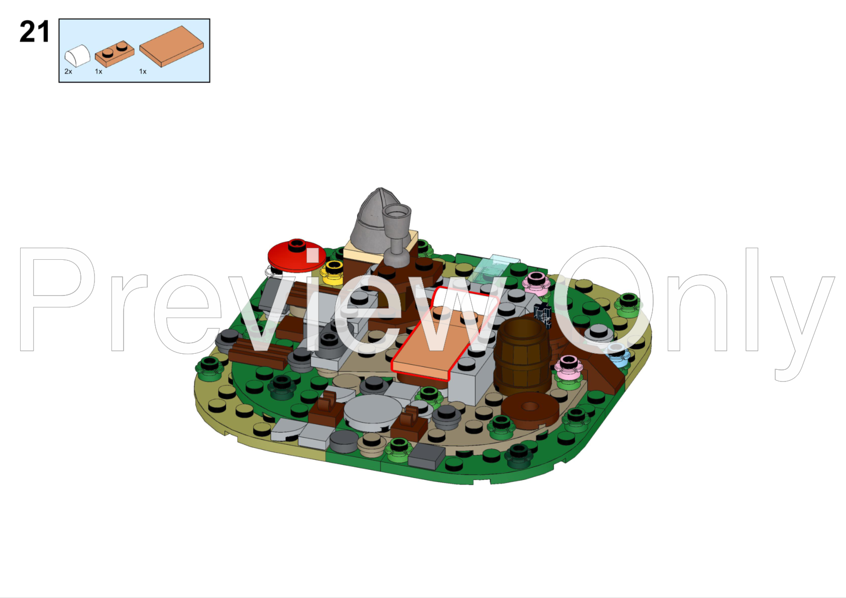 Lego Moc Abandoned Guard Tower By Manusmocs Rebrickable Build With Lego