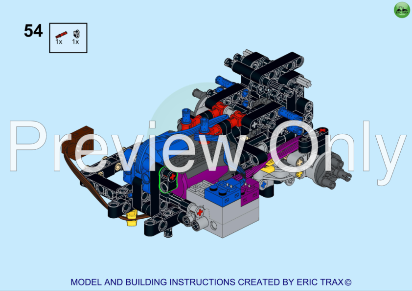 Lego Moc Jcb Fastrac 3185 By Erictrax Rebrickable Build With Lego