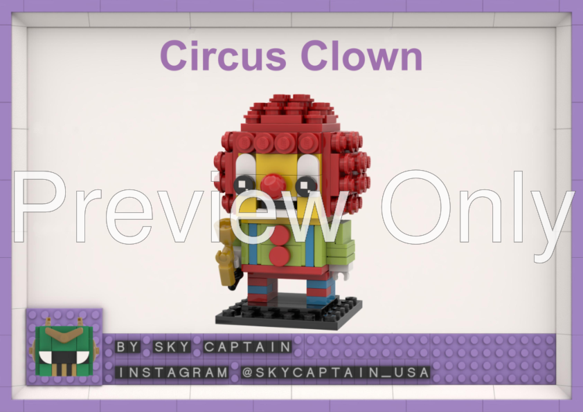 LEGO MOC Circus Clown by SkyCaptain | Rebrickable - Build with LEGO