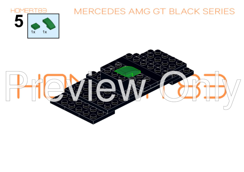 LEGO MOC Mercedes AMG GT Black Series by homert83 | Rebrickable - Build ...
