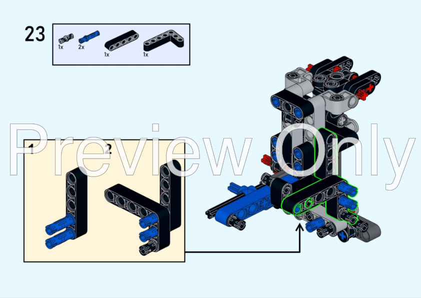 LEGO MOC Helicopter with gear driven rotating rotors by foolsgoldsfish ...