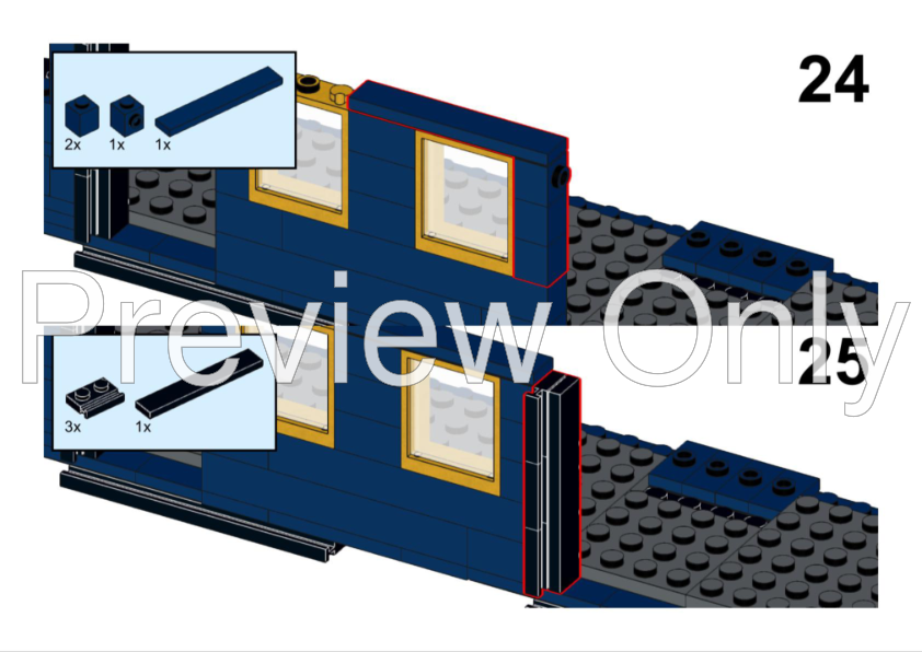 Lego Moc Ciwl Orient Express Baggage Car By Serperiorbricks Rebrickable Build With Lego