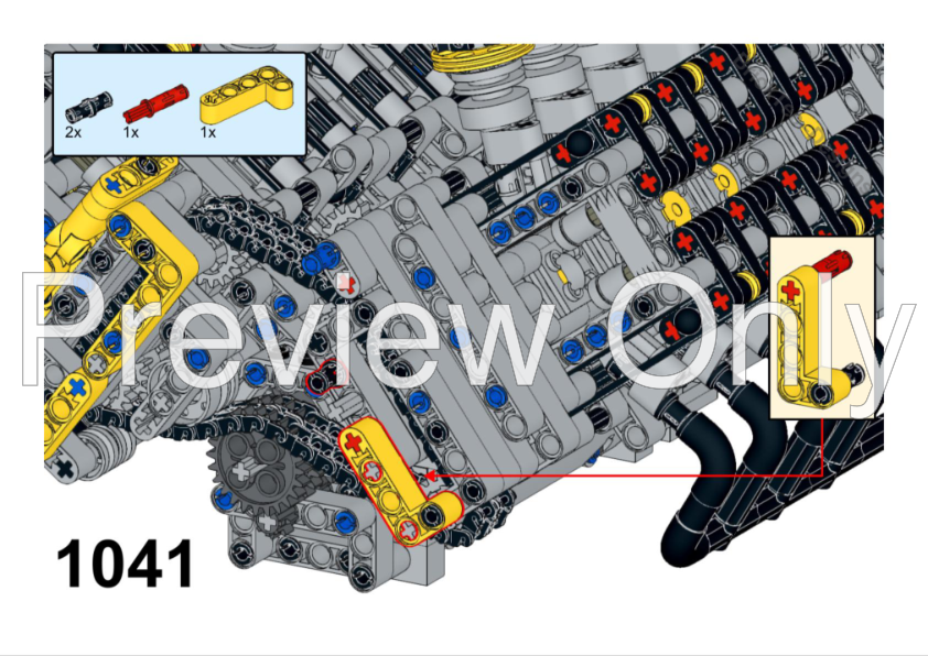 LEGO MOC V16 Engine with Dual Pushrod Valves and natural aspiration by ...