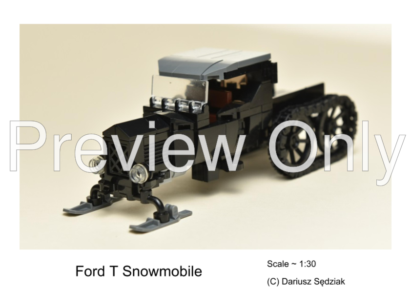 LEGO MOC Ford T snowmobile by darsedz | Rebrickable - Build with LEGO