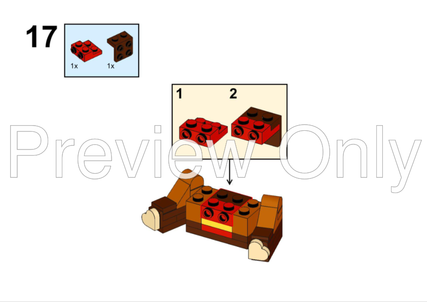 LEGO MOC Highland Cow Brickheadz by MakeorBrick | Rebrickable - Build ...