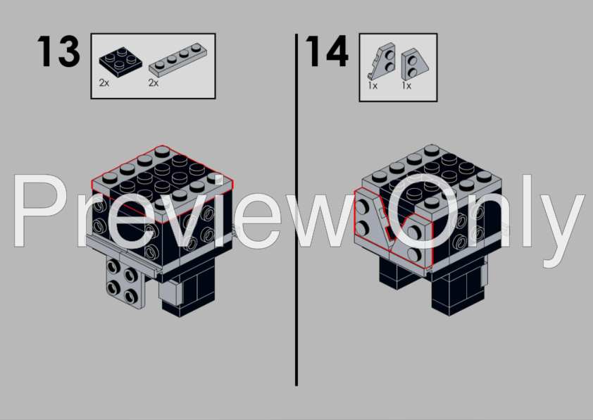 LEGO MOC Classic Smoke Brickhead by Bucktopus | Rebrickable - Build ...