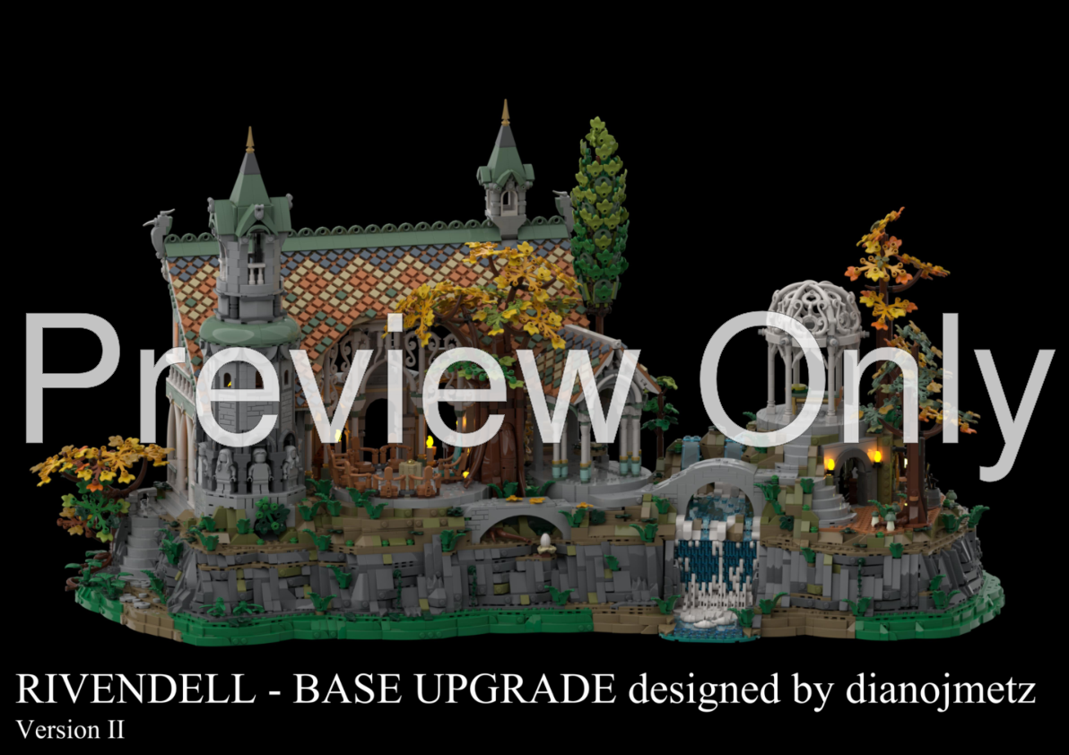 LEGO MOC Rivendell BASE UPGRADE (VERSION 02) by Metz | Rebrickable ...