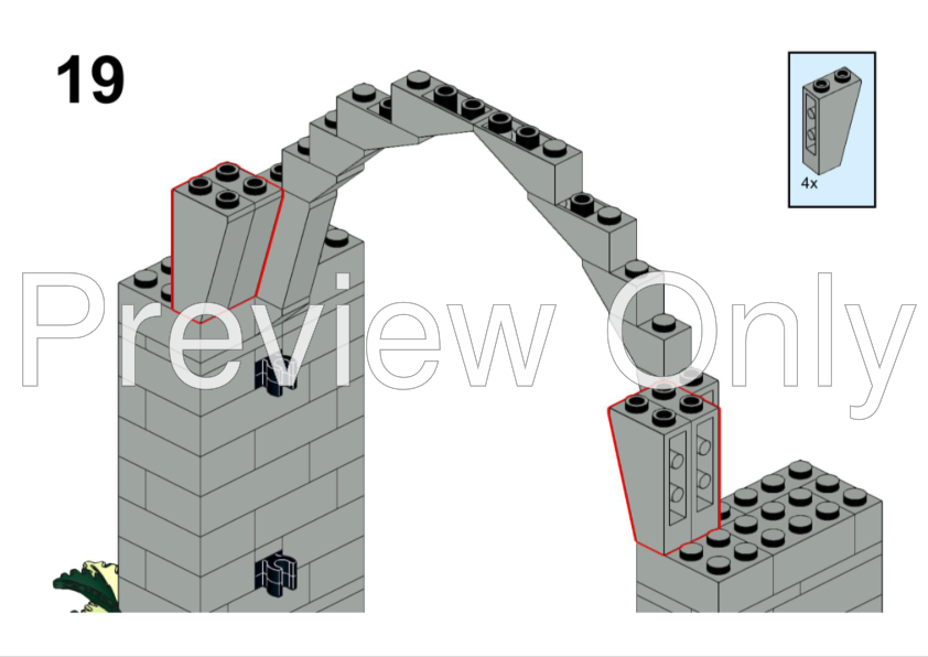 LEGO MOC Monumental Medieval Town Gate by Castle_Builder | Rebrickable ...
