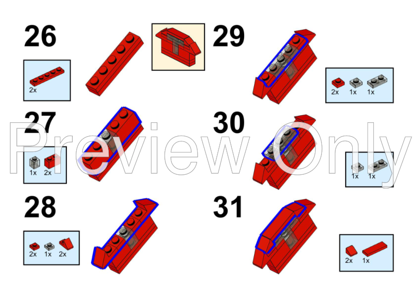 LEGO MOC Lamborghini Countach Limousine Rouge by tasto81 | Rebrickable ...