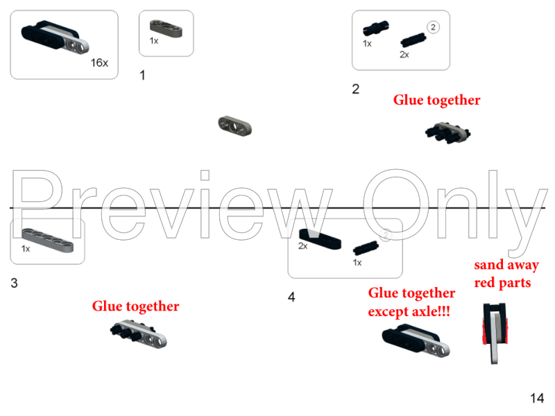 LEGO MOC Bugatti W16 Pneumatic engine by morningstrummer | Rebrickable ...