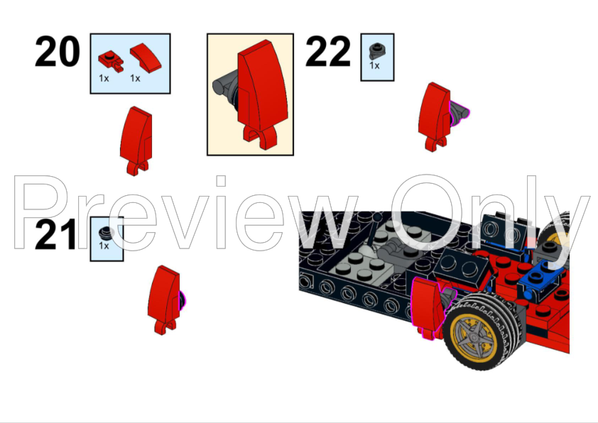 Lego Moc Dodge Viper Gts By Zeilke Rebrickable Build With Lego