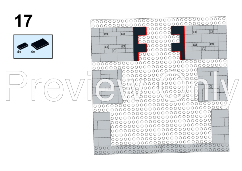 LEGO MOC-170465 J e d i Temple Minifigure Display - Wall Mountable ...