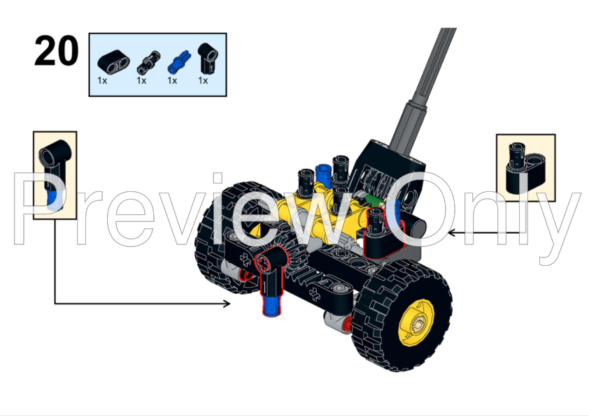 LEGO MOC 42168 Lawn Mower Tractor by Larsagri | Rebrickable - Build ...