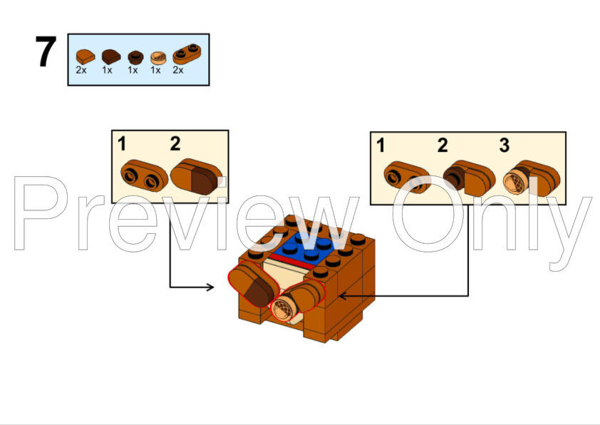 LEGO MOC Squirrel Brickheadz by MakeorBrick | Rebrickable - Build with LEGO