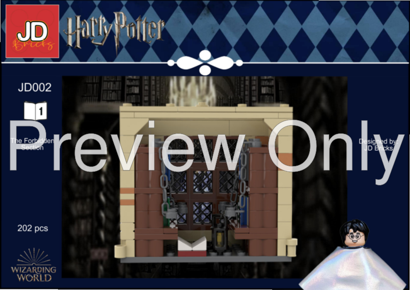 LEGO MOC Minifigure Display Case - Forbidden Section by JD Bricks ...