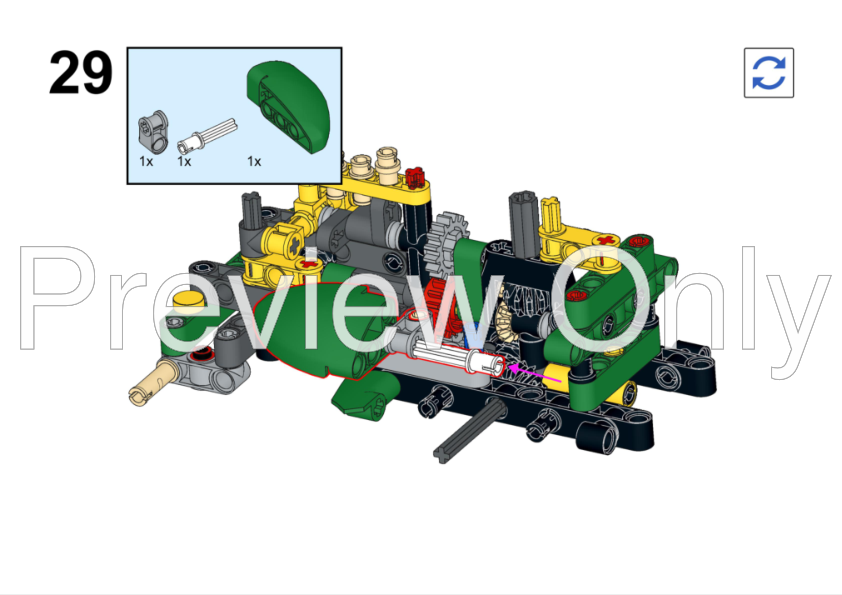 LEGO MOC 42168 Backhoe by thirdwigg | Rebrickable - Build with LEGO