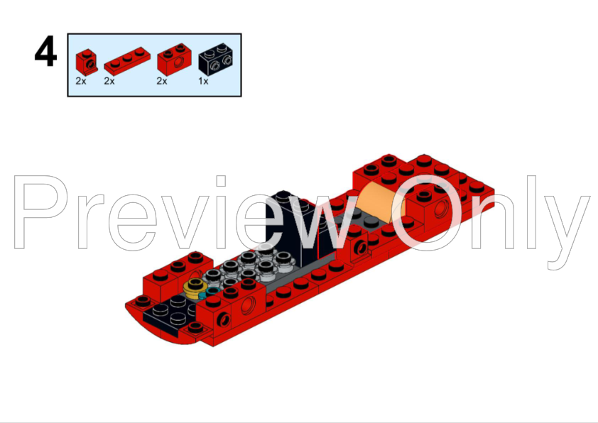 LEGO MOC Lancia D50 Monaco 1955 by Coland | Rebrickable - Build with LEGO