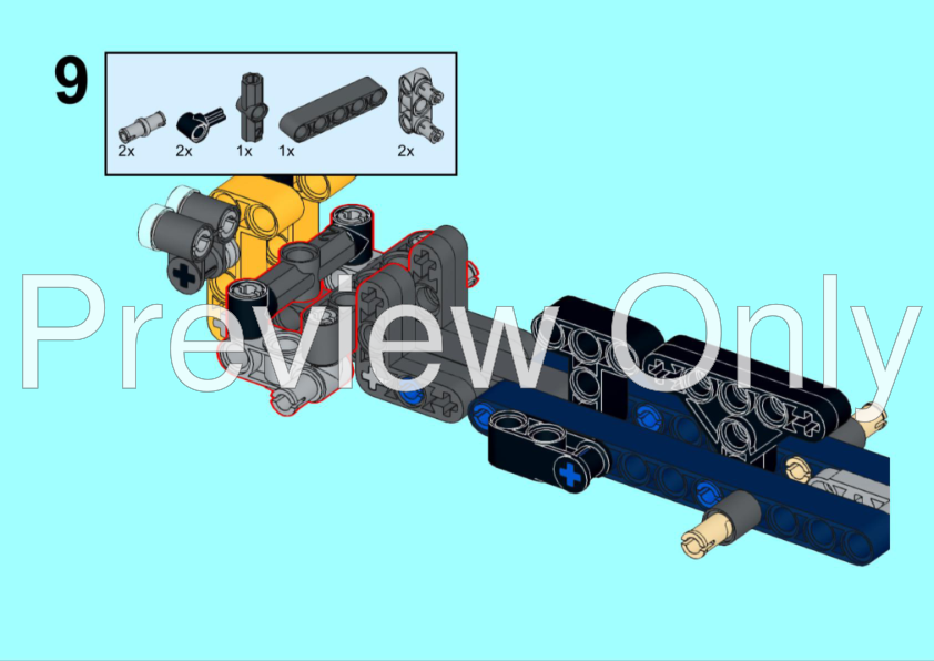 LEGO MOC-171233 timber truck with trailer attachment by ...