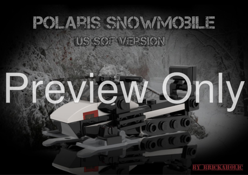 LEGO MOC LEGO Polaris Snowmobile & Cargo Sled - US Special Operations ...