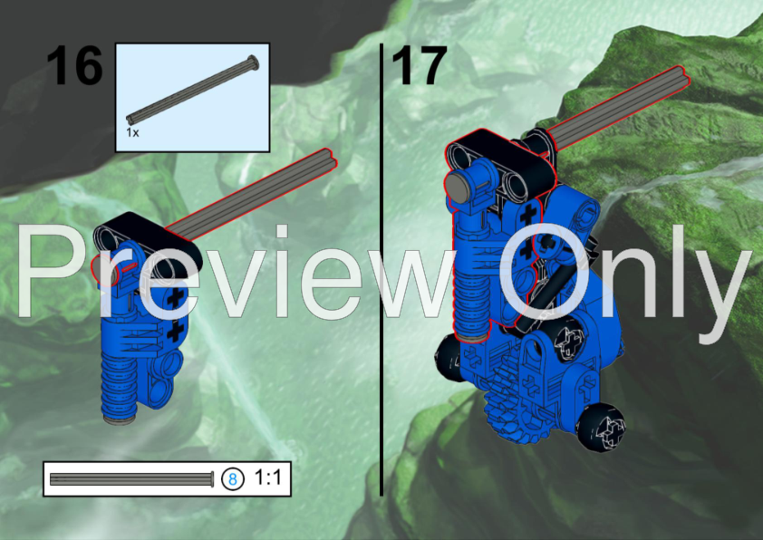 LEGO MOC Toa Gali Revamped by TheLegendRevamped | Rebrickable - Build ...