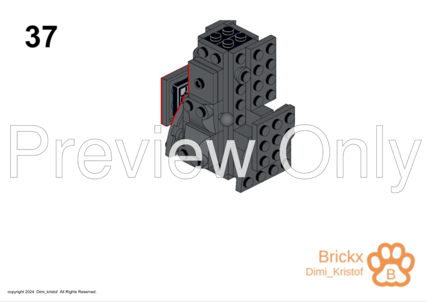 Lego Moc Cat Kitten Brickx By Dimikristof Rebrickable Build With Lego