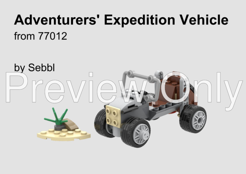 LEGO MOC 77012: Adventurers' Twin Motor Plane by sebbl | Rebrickable ...