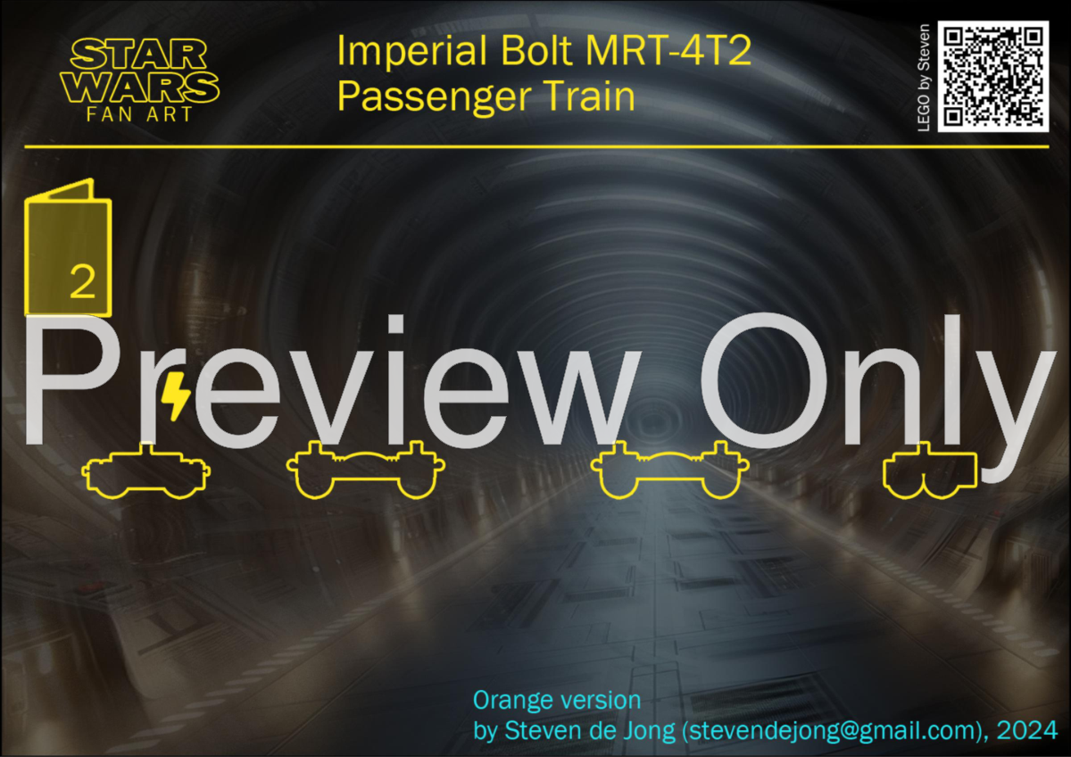 LEGO MOC Imperial Bolt MRT-4T2 Passenger Train (Minifig Scale, RC ...
