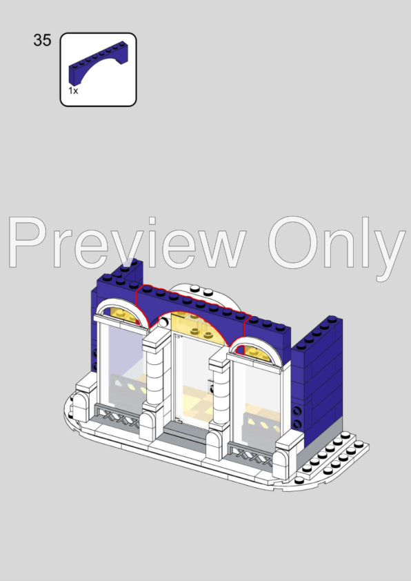 LEGO MOC Winter Village - Main Street Bookstore by Ptchnk | Rebrickable ...