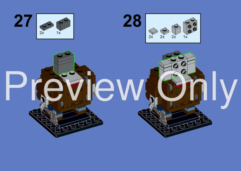 Lego Moc Vindicator Brickheadz By Penguins And Plastic Rebrickable
