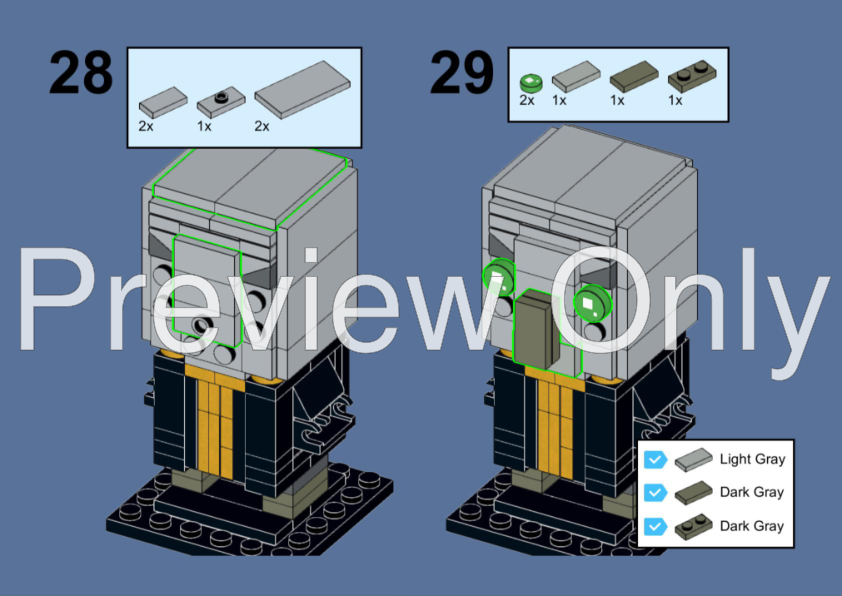 LEGO MOC Evoker Brickheadz by Penguins and plastic | Rebrickable ...
