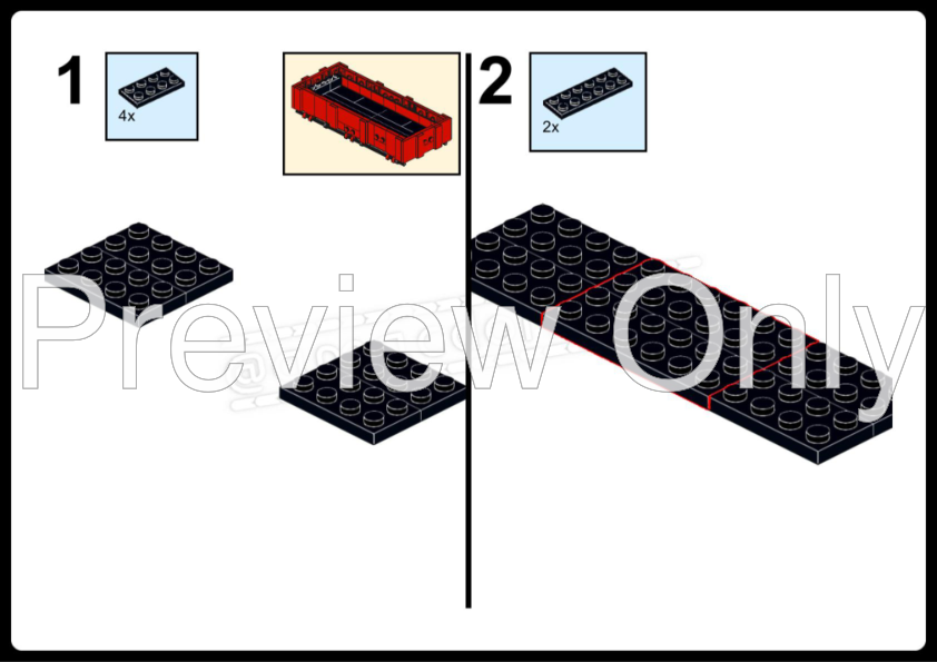LEGO MOC Short Gondola Wagon (Rolling Stock) - with tarpaulin and ...